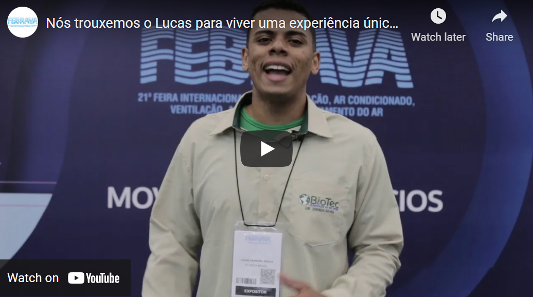 Nós trouxemos o Lucas para viver uma experiência única na Febrava. Quer ...